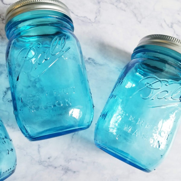 Blue Ball Jars - Etsy