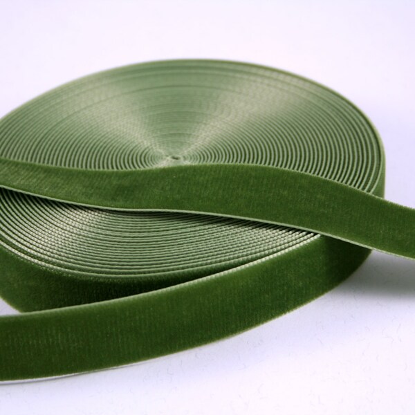 Green Velvet Ribbon - Etsy