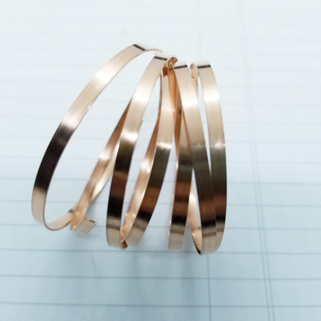 Copper Bezel Strip- 1/8 Inch Wide, 24 Gauge, 1 Yard, 3 Feet Strip - Etsy