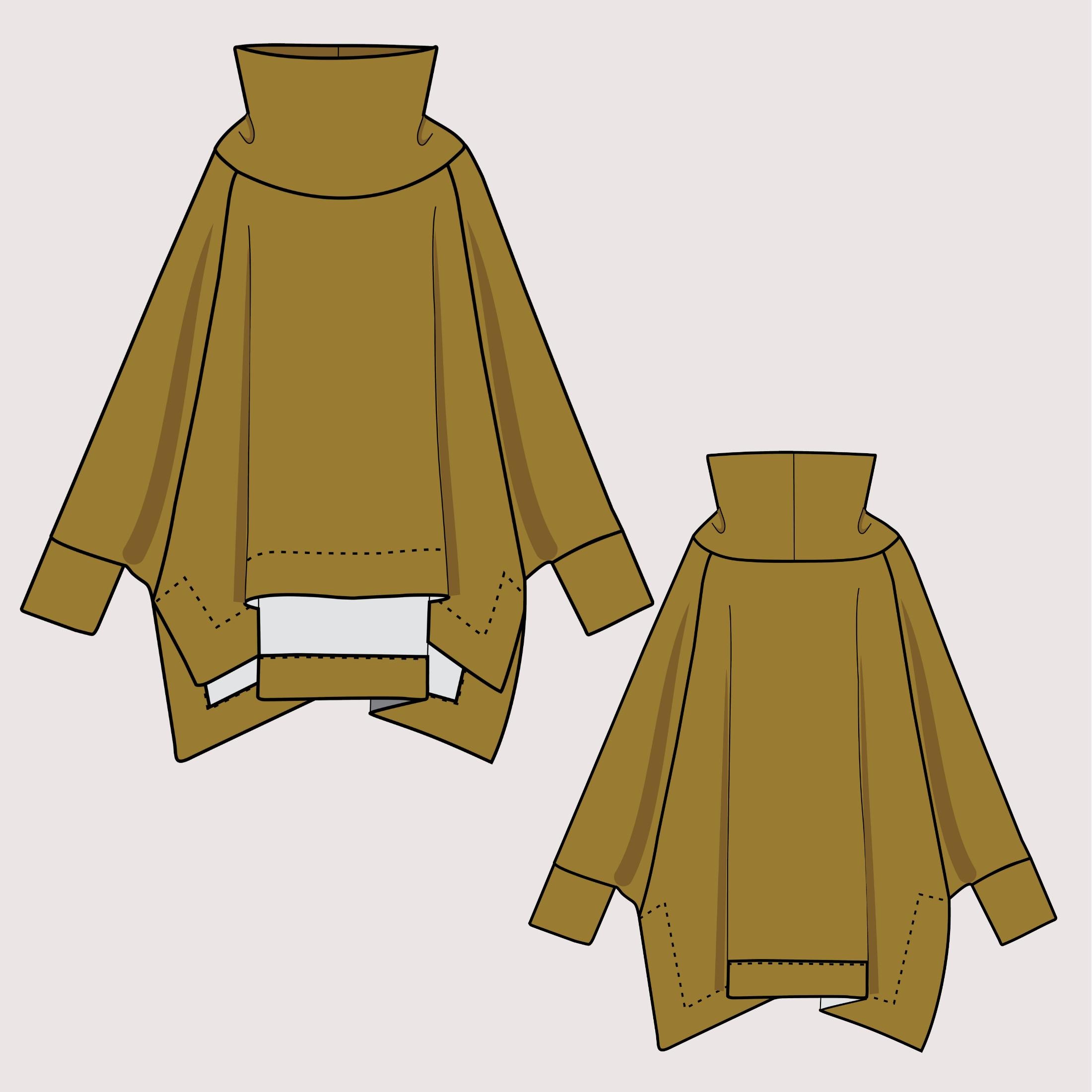 Poncho Cape Pattern, Cosplay Costume Pattern, Poncho Pattern, Beginner ...