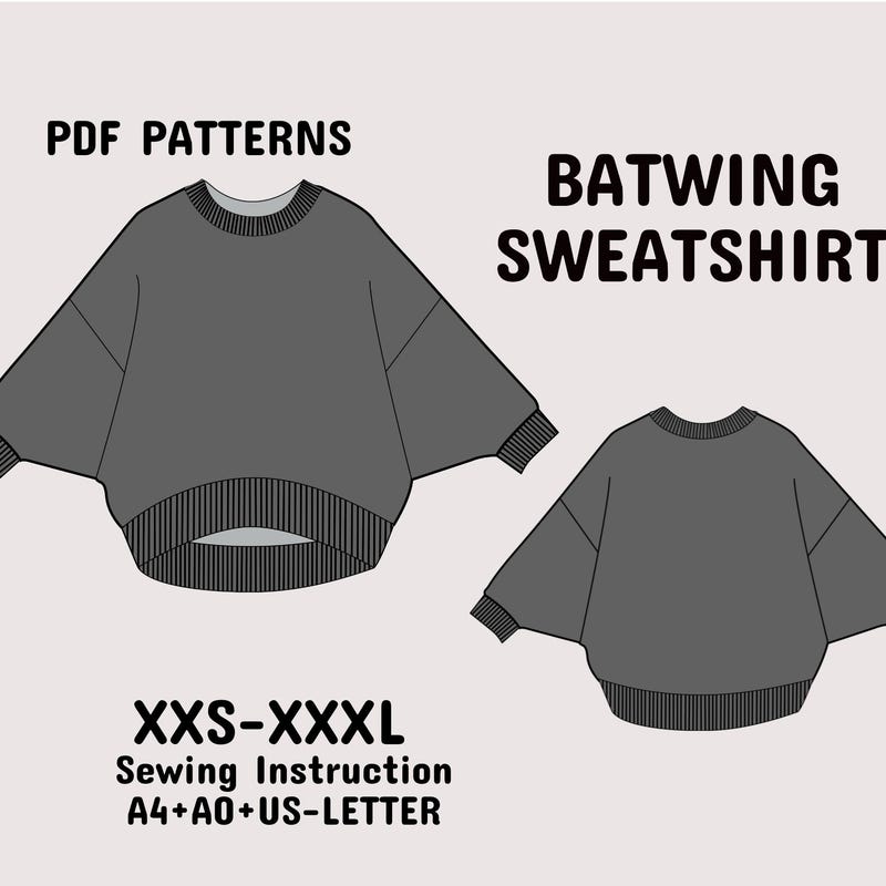 Batwing Sleeve Top Adults - Etsy