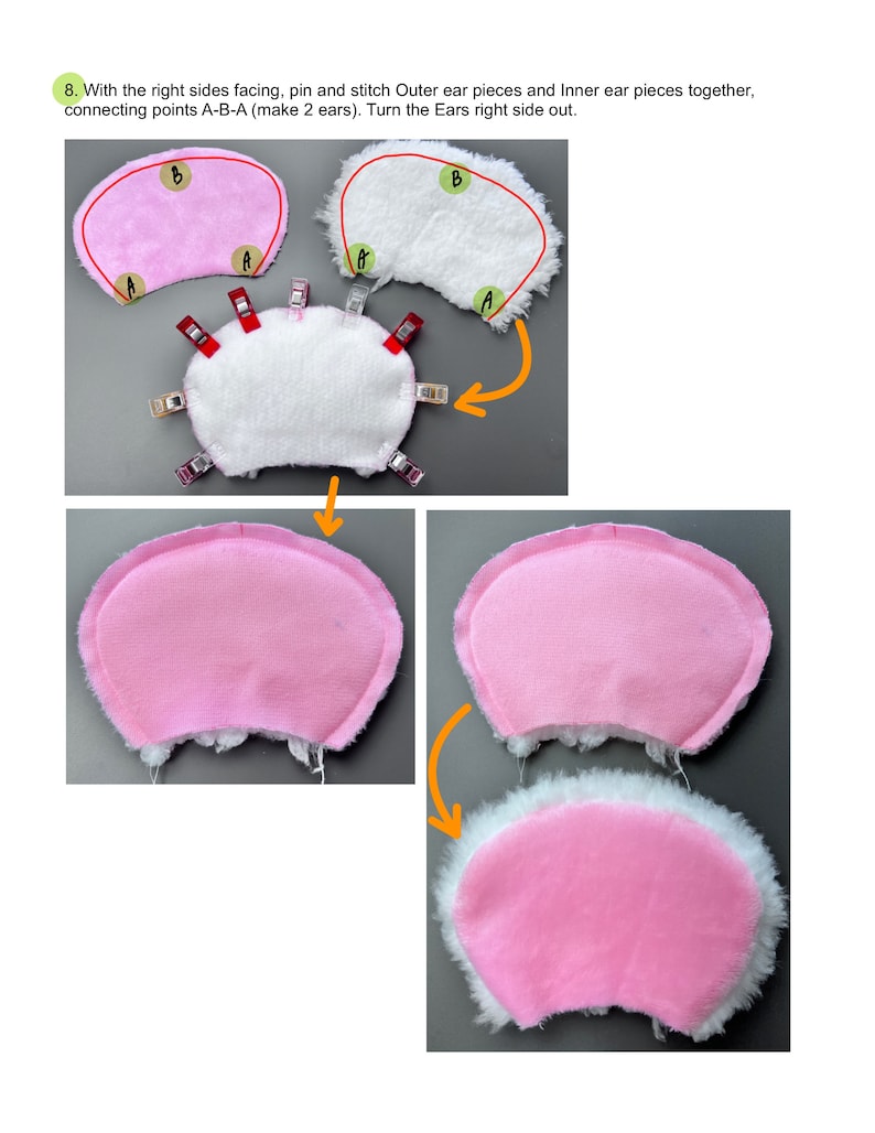 Elephant Plushie Sewing Pattern Photo Tutorial, Elephant Stuffed Animal ...