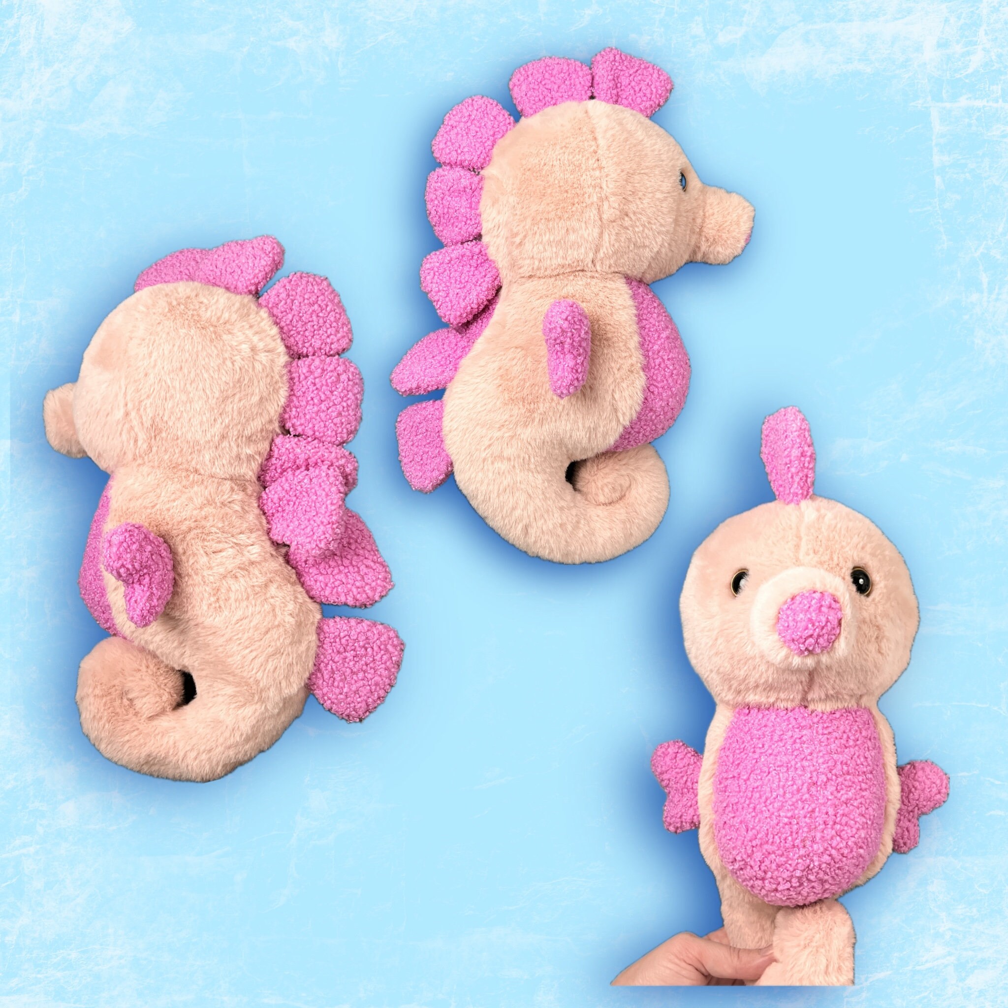 Seahorse Plushie Sewing Pattern Photo Tutorial, Seahorse Stuffed Animal ...