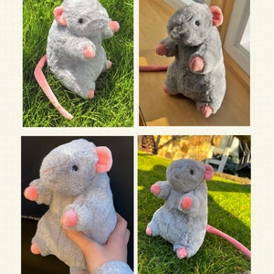 Rat Plushie Sewing Pattern Photo Tutorial, Mouse Stuffed Animal PDF ...