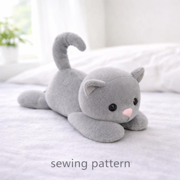 Cuddly Toy Cat - Etsy UK