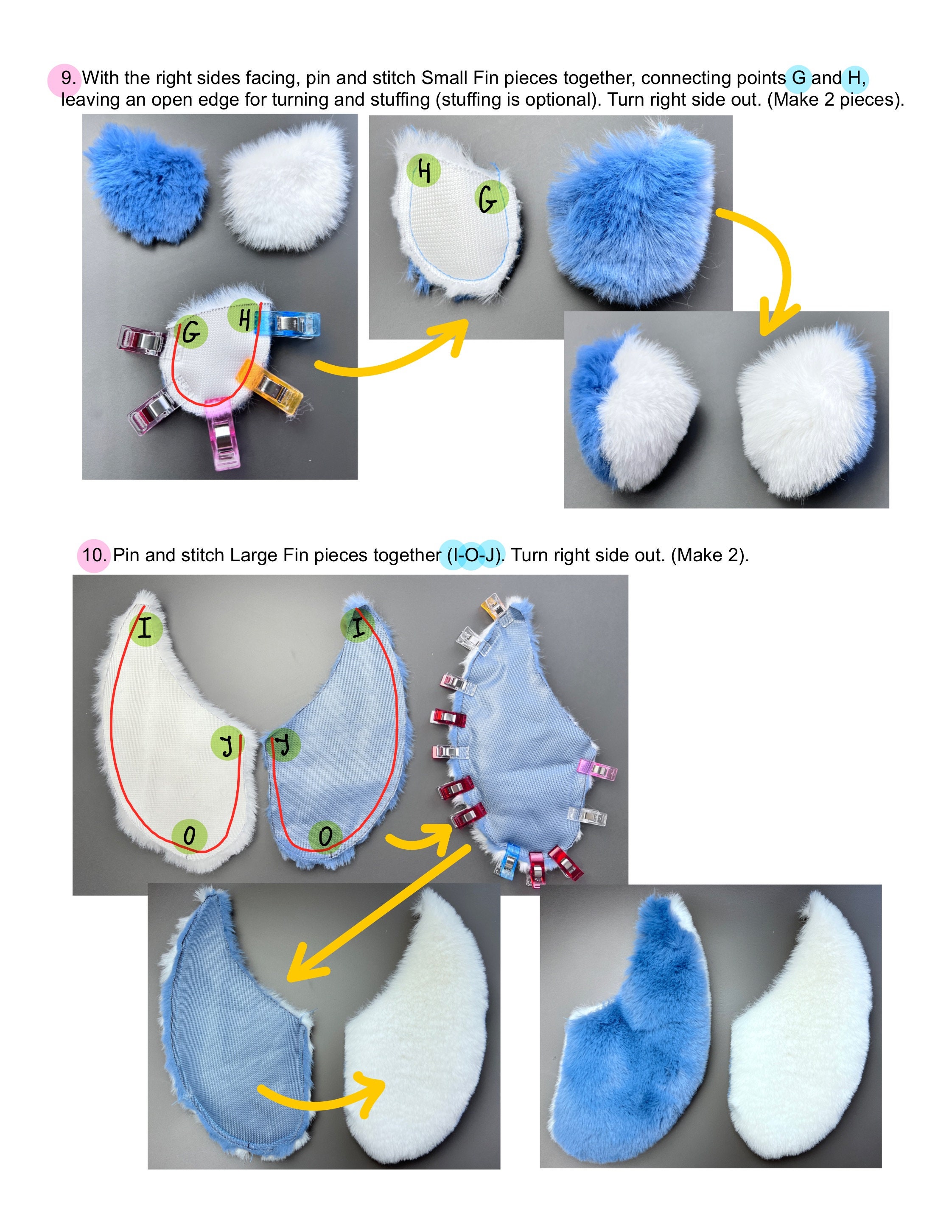 Manta Ray Plushie Sewing Pattern Photo Tutorial, Sea Creature Stuffed ...