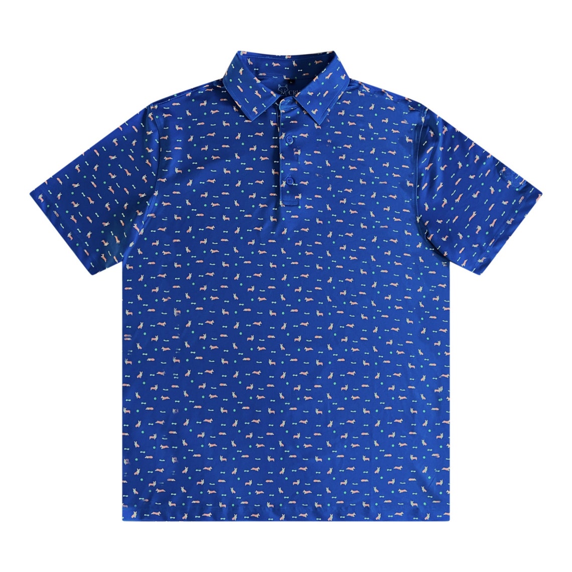 The Pembroke Welsh Corgi Golf Polo - Soft Moisture Wicking Men's Golf ...