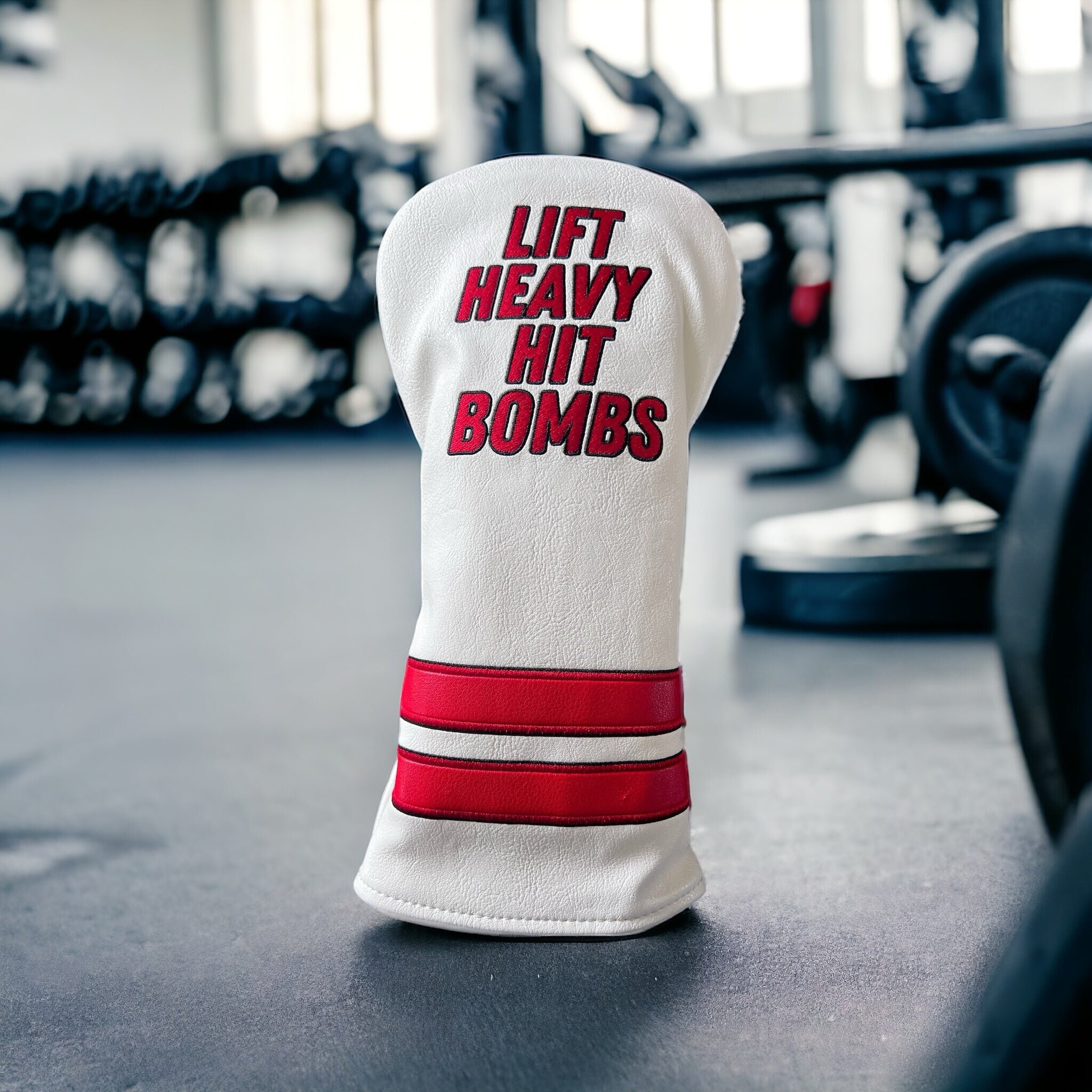 Lift Heavy, Hit Bombs Faux Leather Driver Head Cover, Golf Gift ...