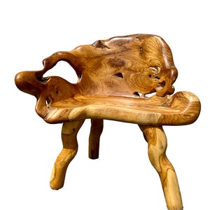 Organic Shape Teak Accent Chair From Asia-teak - Etsy