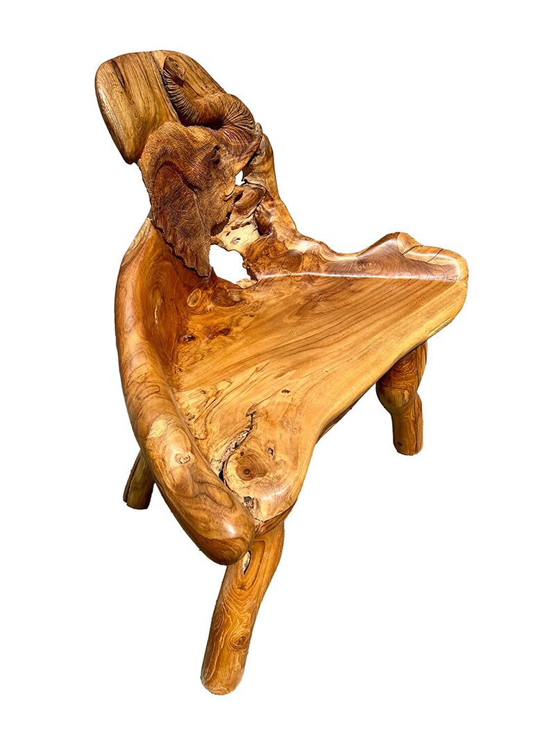 Small Teak Wood Carved Elephant Chair From Asia-teak - Etsy