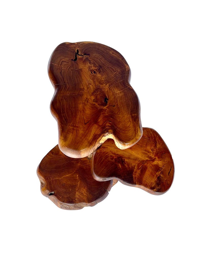 26" Natural Teak Root Plant Stand - Etsy