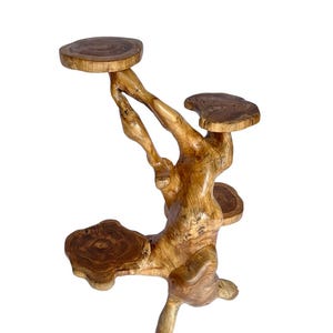Teak Root Plant Stand Small Size - Etsy