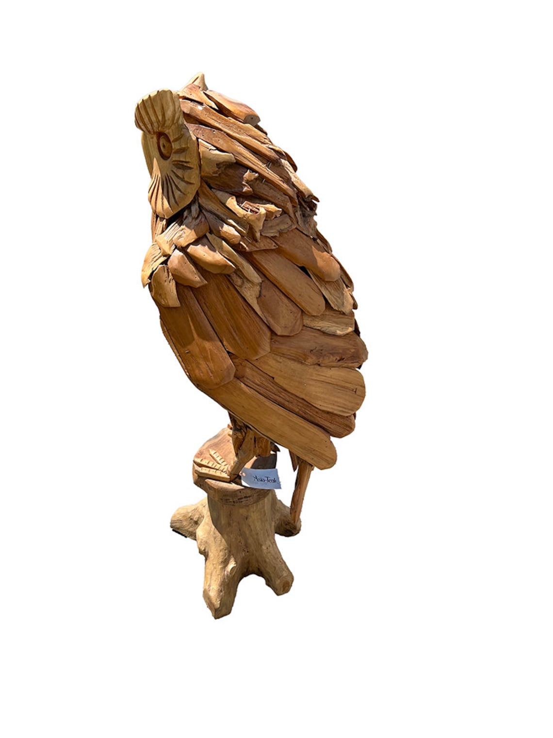 Large Teak Owl Garden Statue for Garden or Home - Etsy