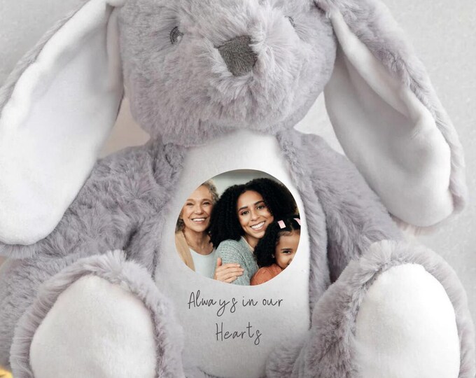 Memory Photo Teddy, in Memory Gift, Bereavement Gift ,memorial ...