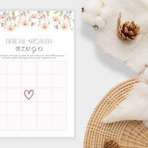 Wildflower Bridal Shower Games Bundle Pink Flower Bridal Shower Games ...