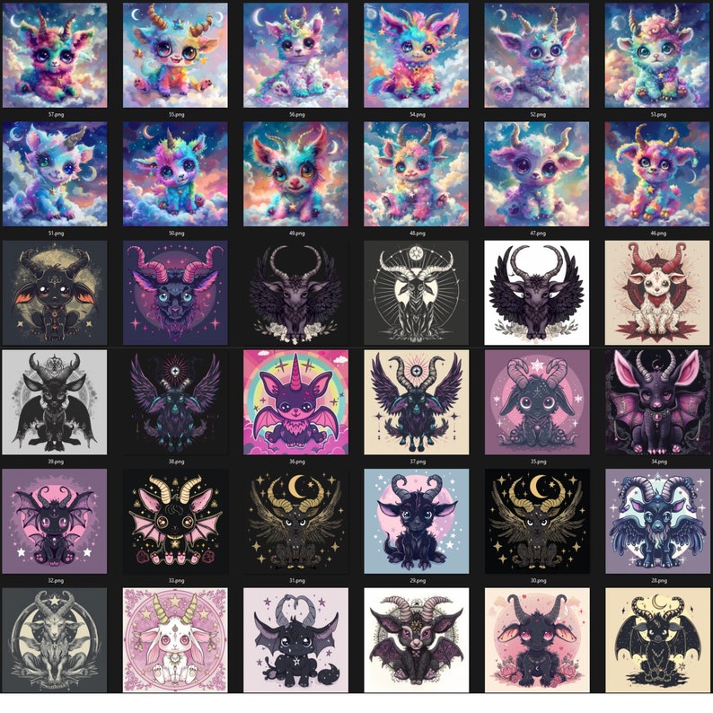 110 Baphomet Designs 5000x5000 Pixels PNG 300 DPI Sublimation-ready for ...