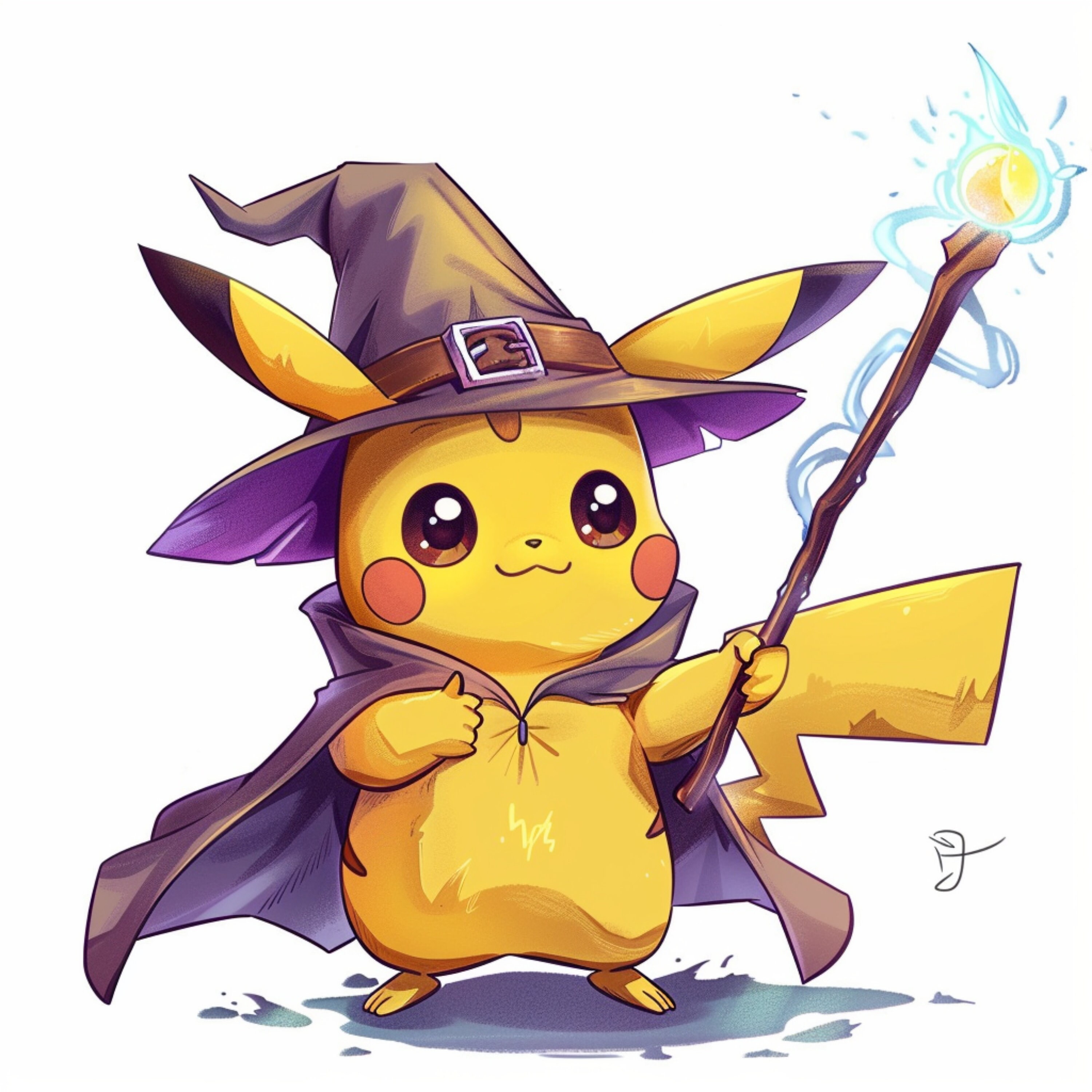 36 Halloween Pumpkin and Wizard Pikachu Clipart PNG 5k X 5k Pixels ...