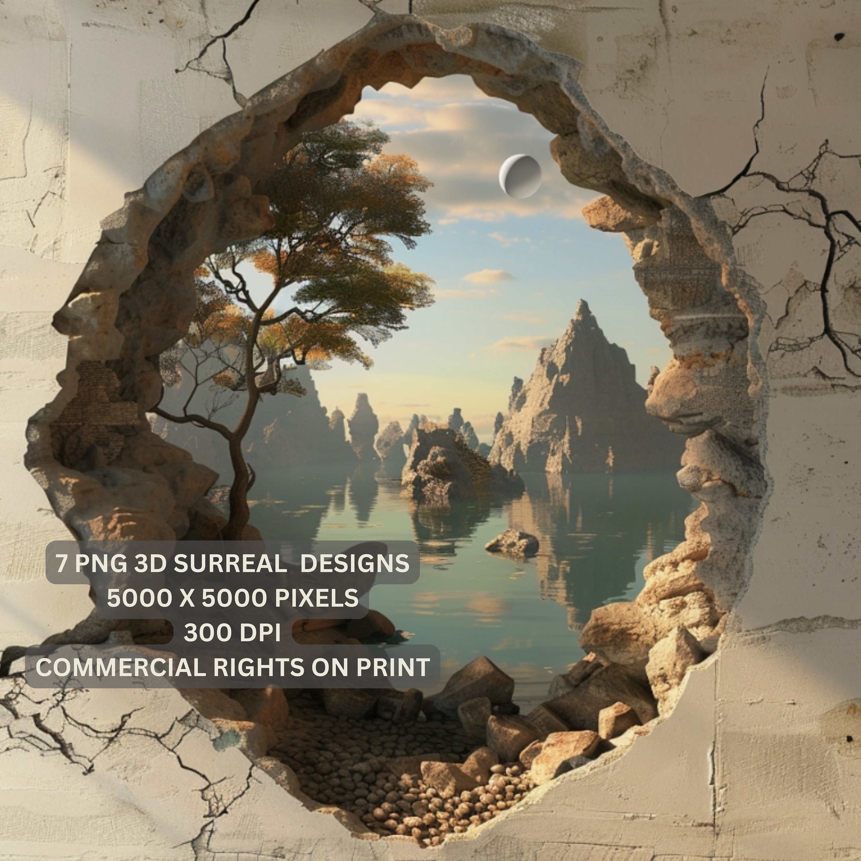 3D Effect 7 High-resolution PNG Images 5000x5000 Pixels Commercial ...