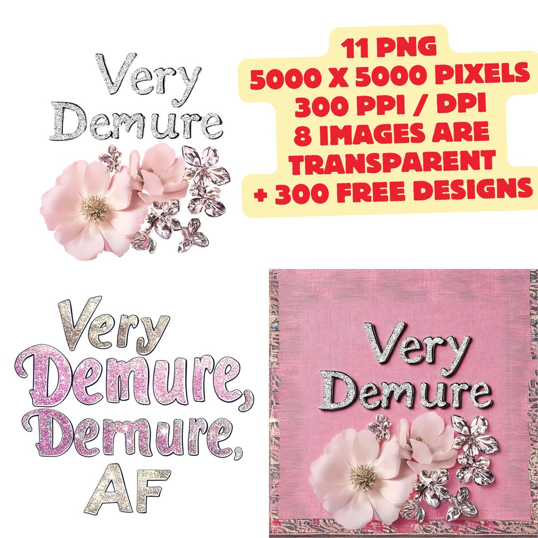 11 Very Demure PNG Sarcastic Digital Design Bundle 11 PNG 300 Free PNG ...