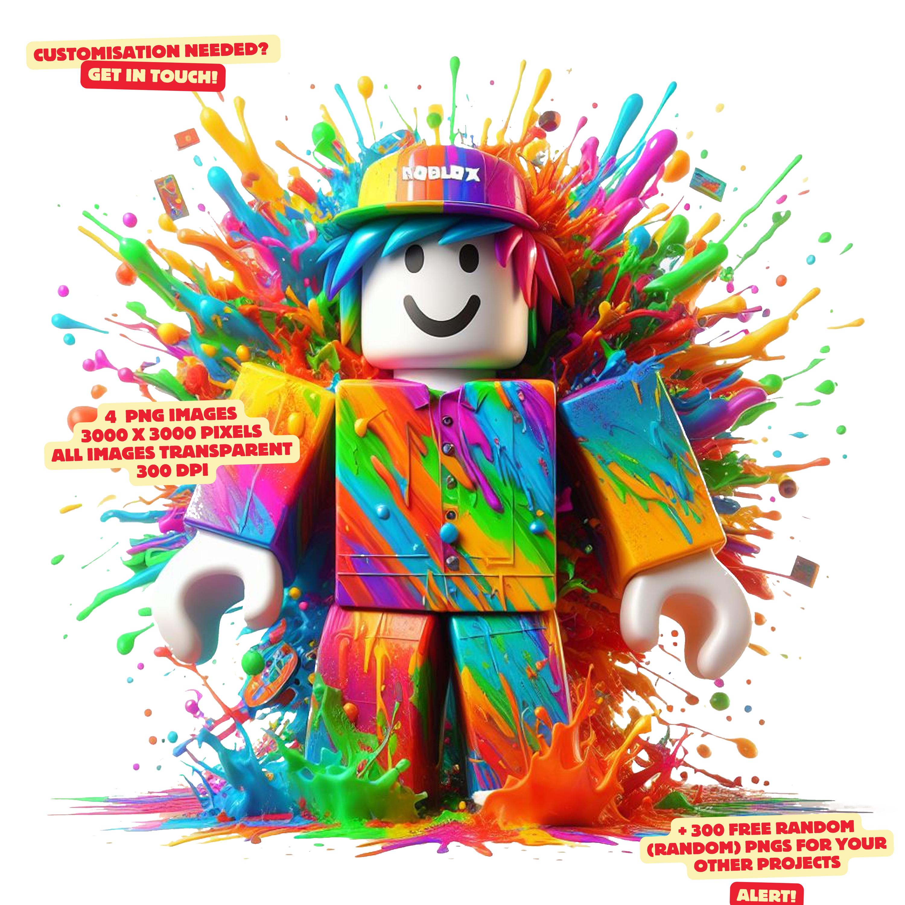 4 Blocky Themed Transparent Perfect for Kids' Birthdays Gaming Rooms - Etsy