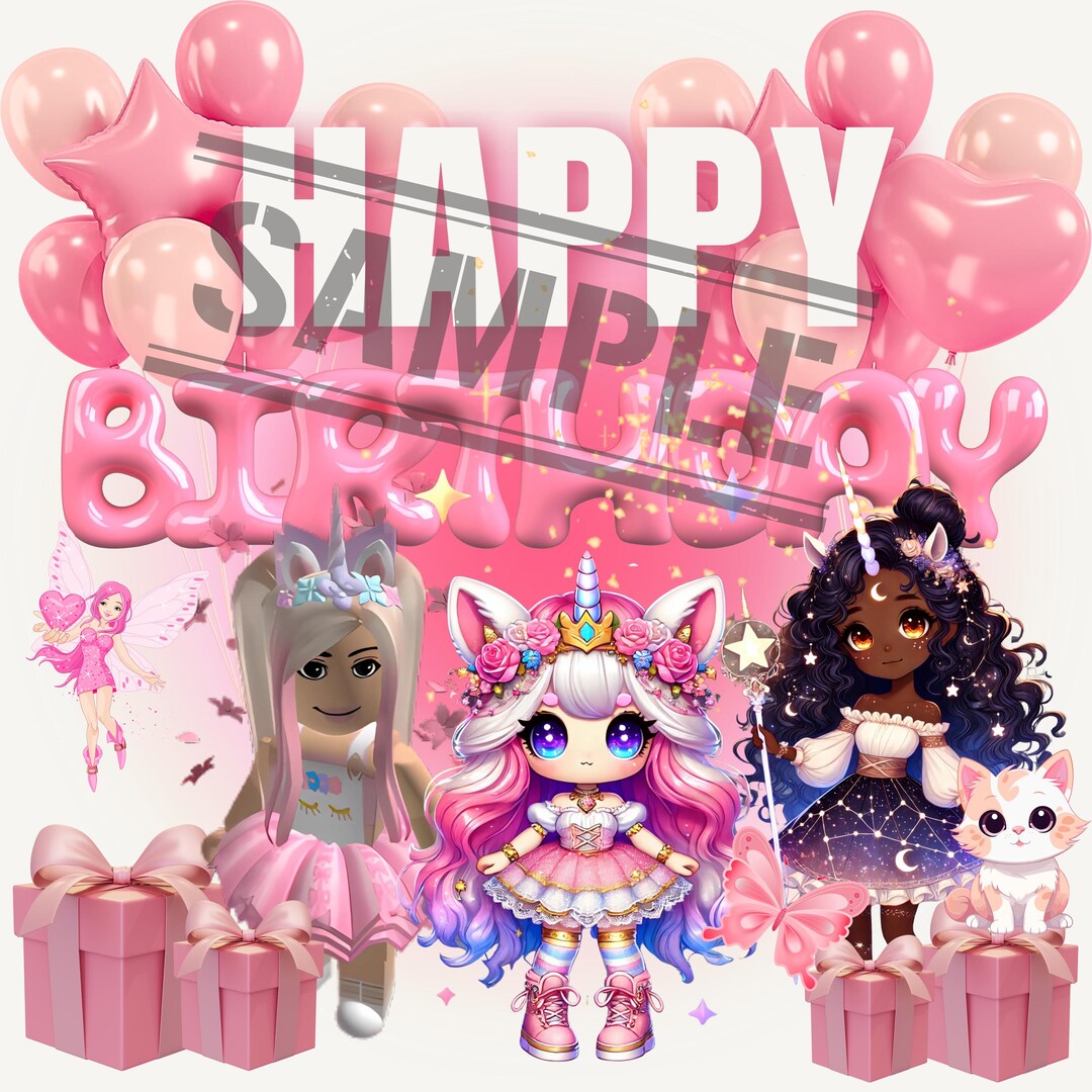 30 Blocky Avatar Blocky Cartoon Character Girls Birthday Party Animals ...