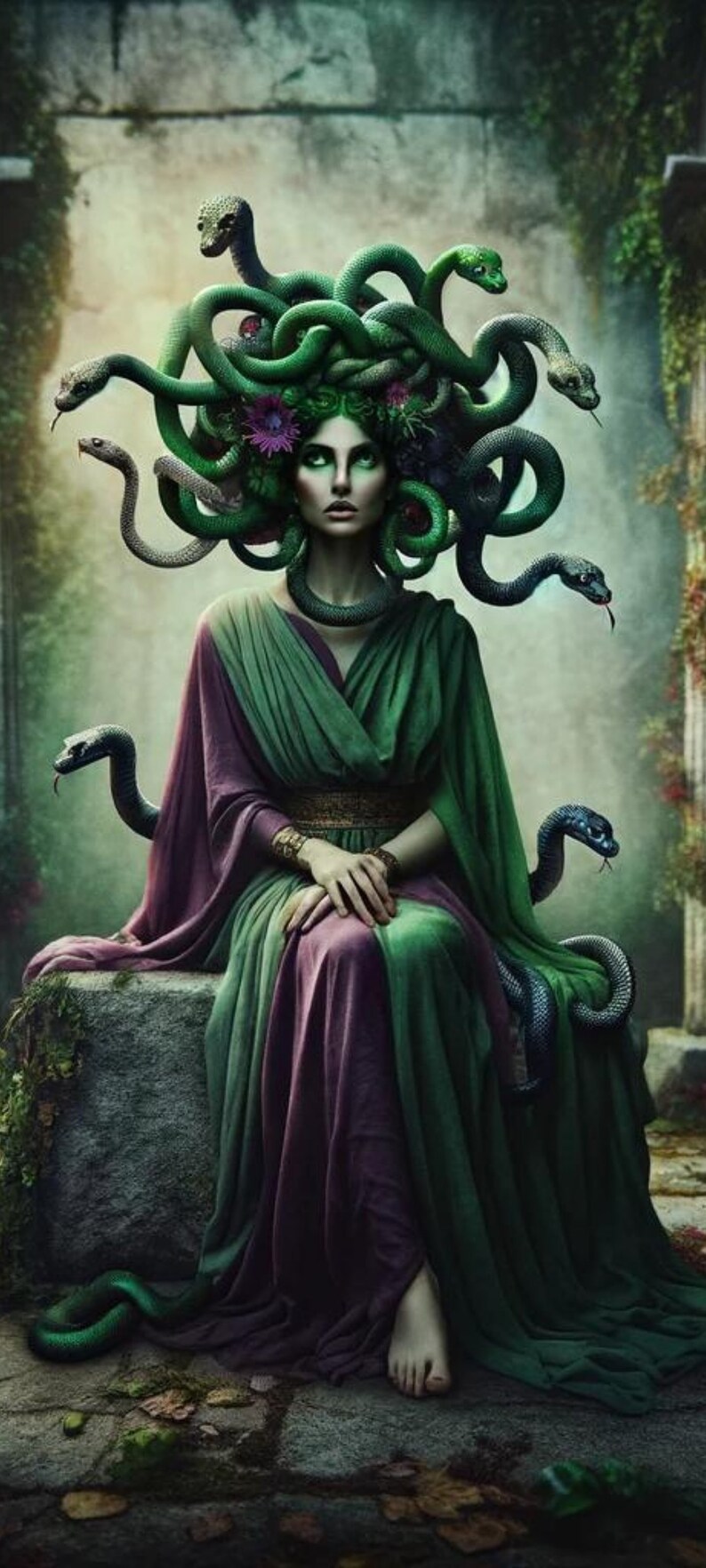 180 Medusa Digital Art Design Phone Wallpapers All Smartphones Ios ...