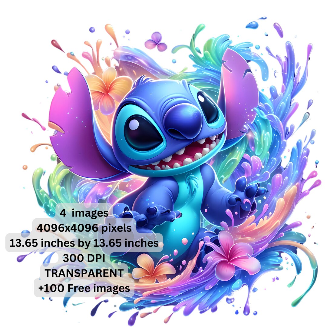 4 PNG Blue Alien Splash and Watercolor Digital Design PNG File for ...