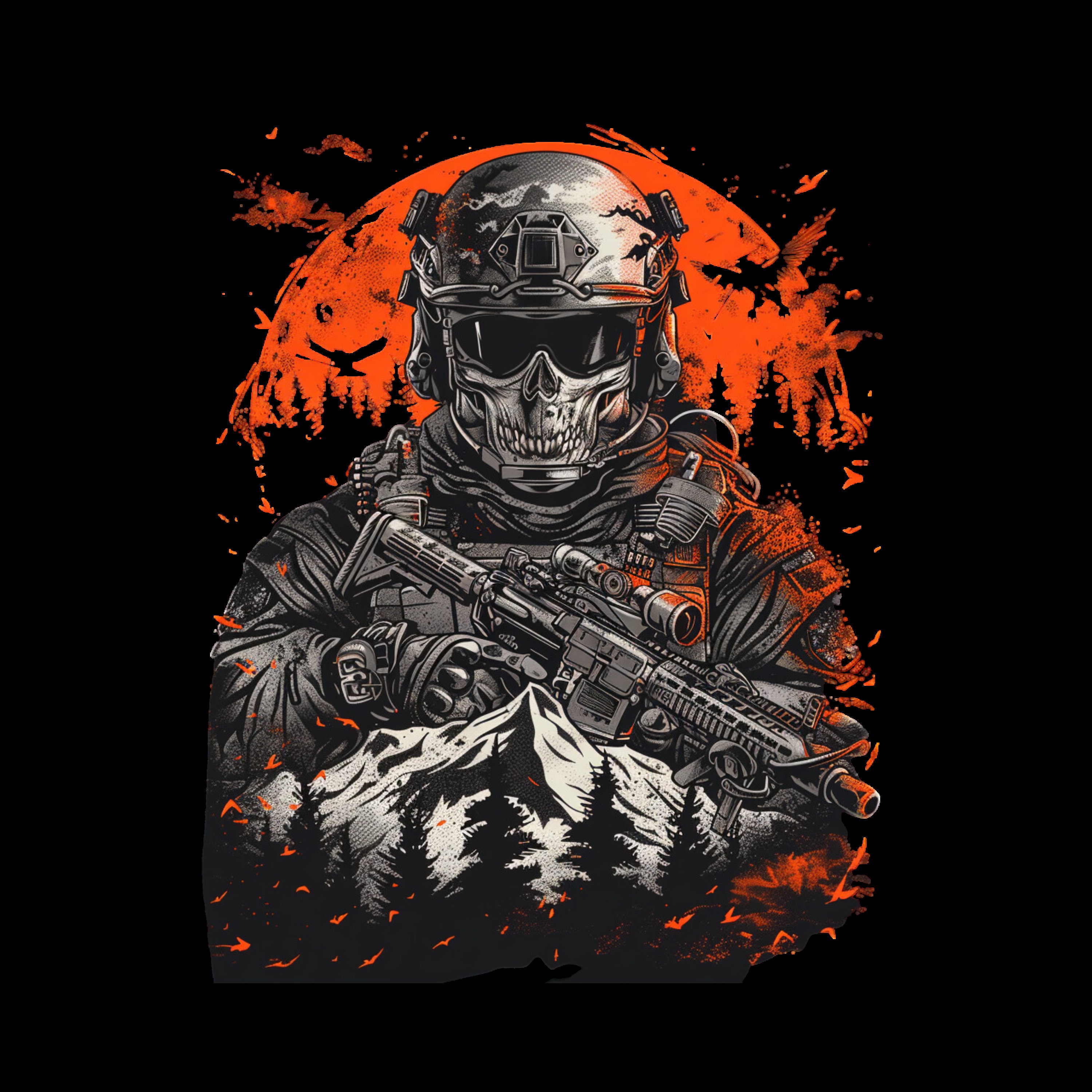 55 PNG Gaming Military Soldier Sublimination T-shirt Designs Instant ...