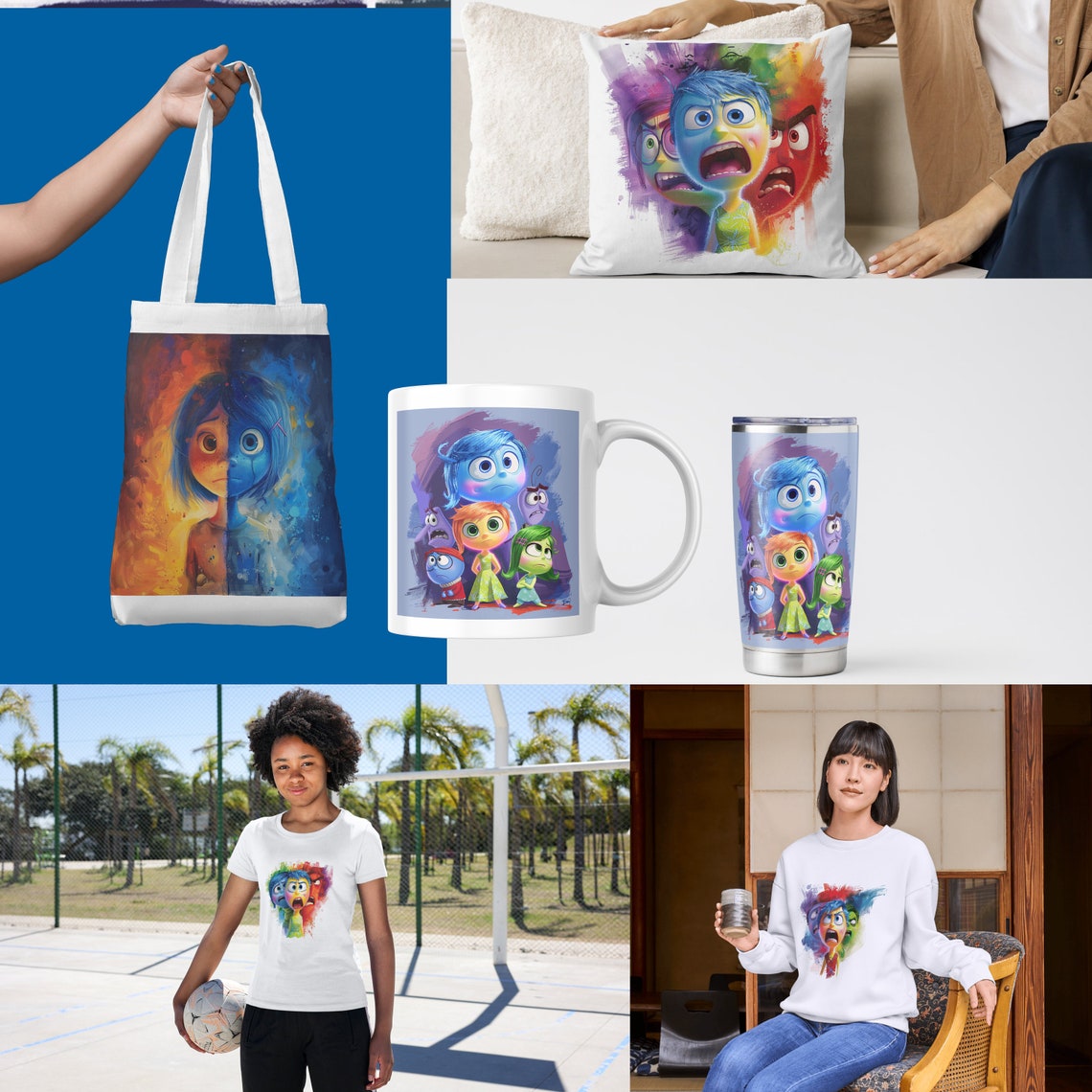 Inside Out-inspired Digital Art Bundle 5000 X 5000 Pixels 9 High ...