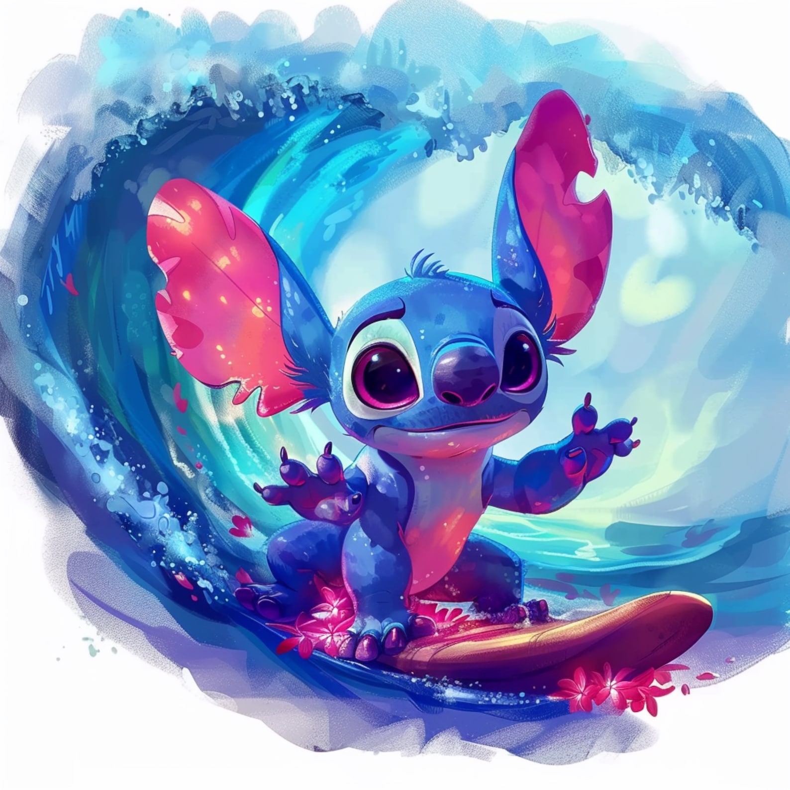 33 PNG Stitch Splash and Watercolor Digital Design PNG File for ...