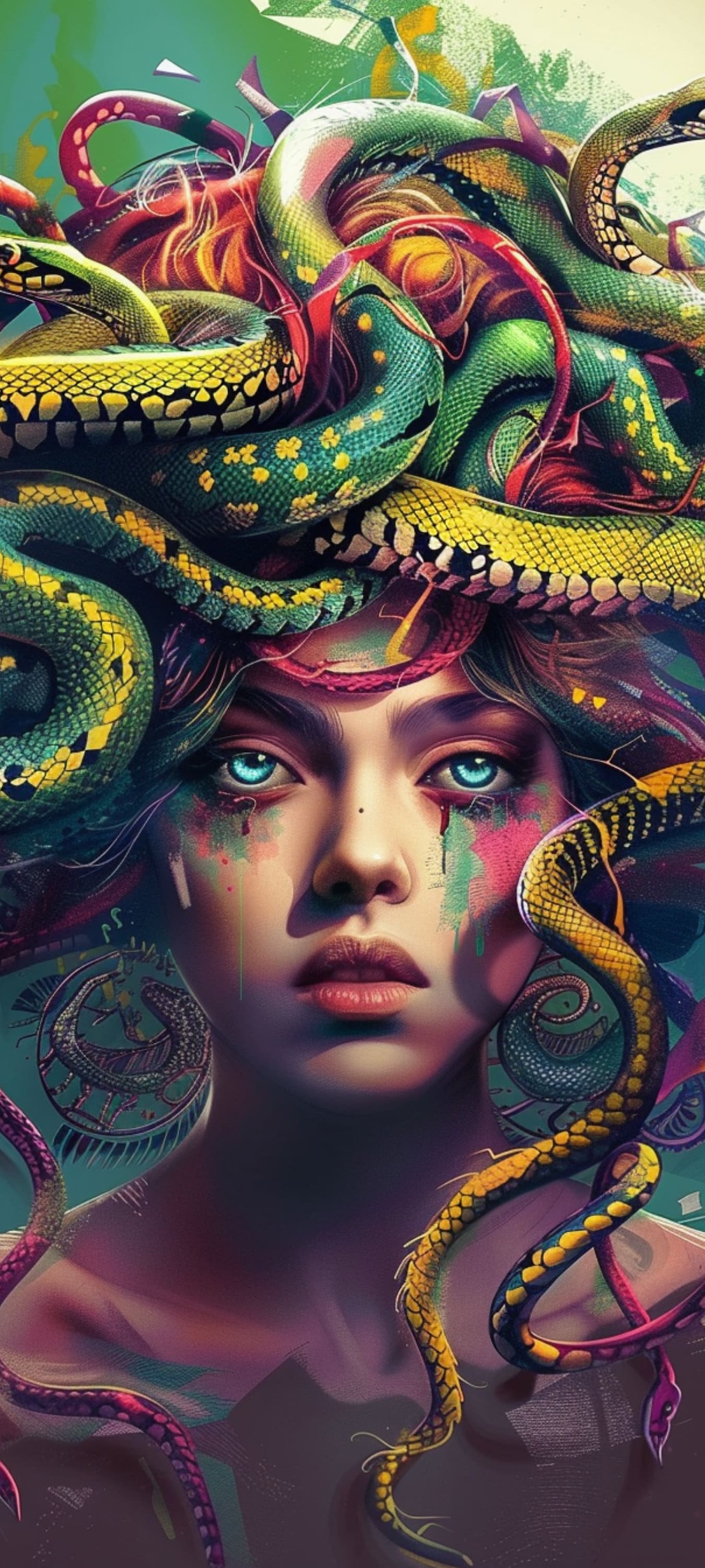 180 Medusa Digital Art Design Phone Wallpapers All Smartphones Ios ...
