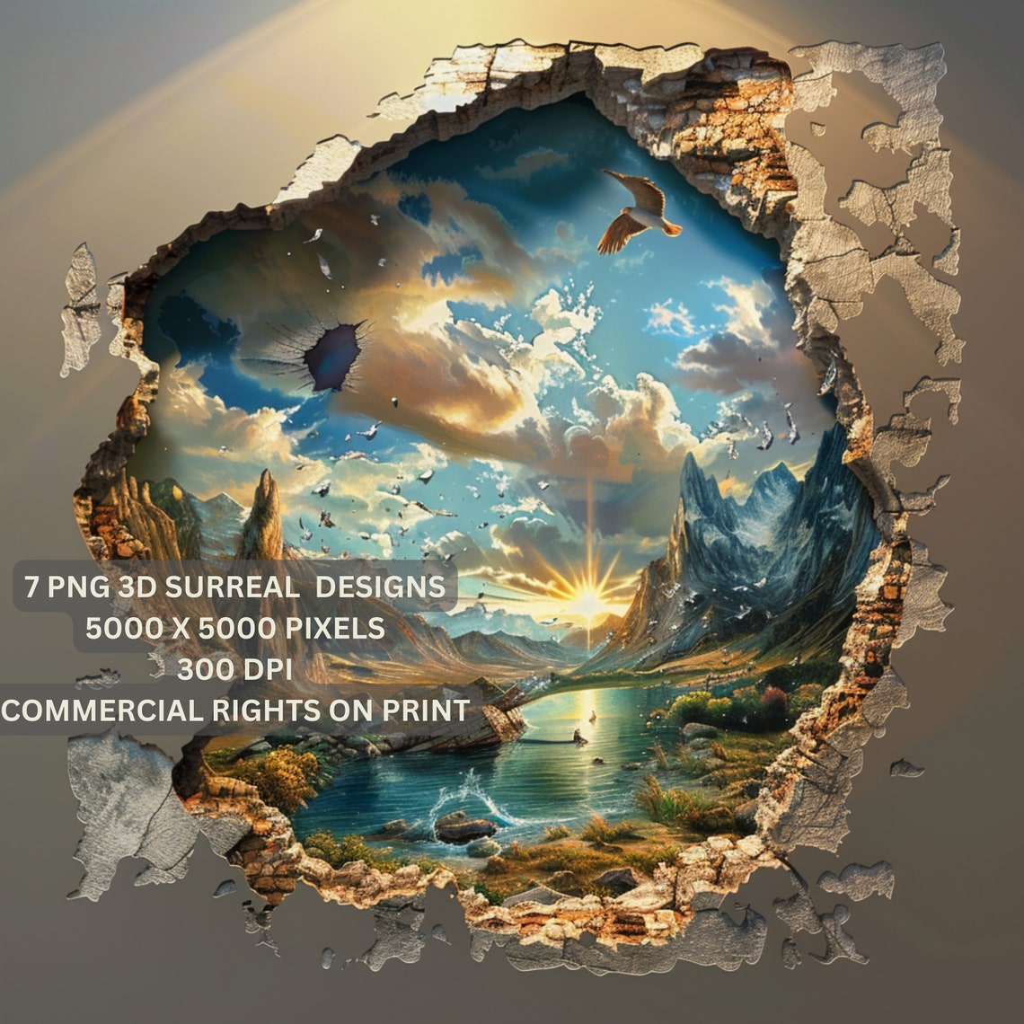 3D Effect 7 High-resolution PNG Images 5000x5000 Pixels Commercial ...