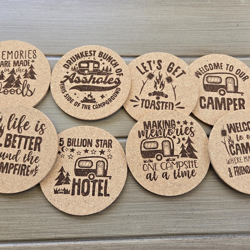 Camper Cork Coasters - Etsy