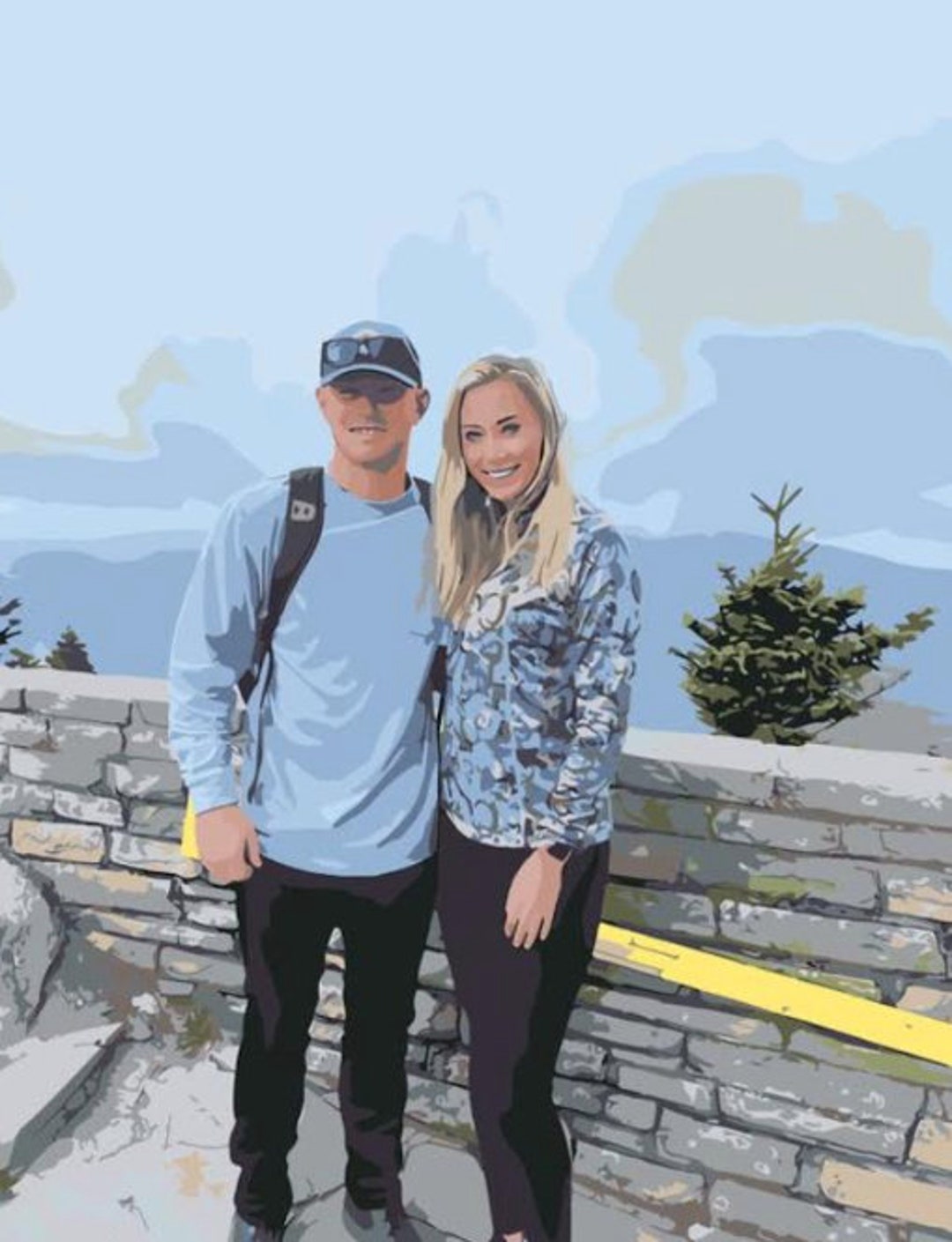 Couples/ Home Paint Kit/ Send Photo to Us/ Hand-drawn Canvas/ Gifts for ...