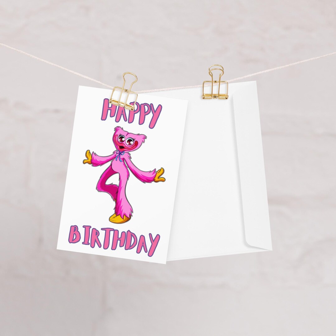 Kissy Missy Birthday Card, Kissy Missy From Poppy Playtime - Etsy