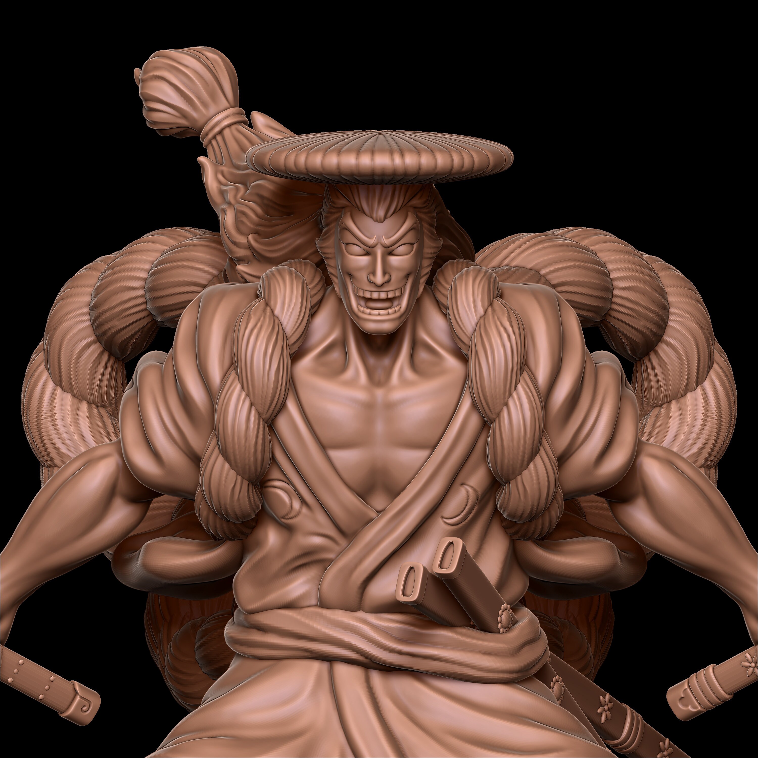 Anime Figureone Piece Oden 3D STL Model Oden, One of the Most Powerful ...