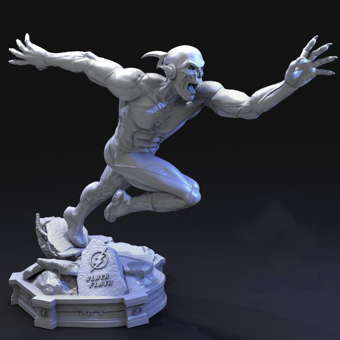 Anime Figureblack Flash DC 3D Printing Model Figure Premium STL File ...