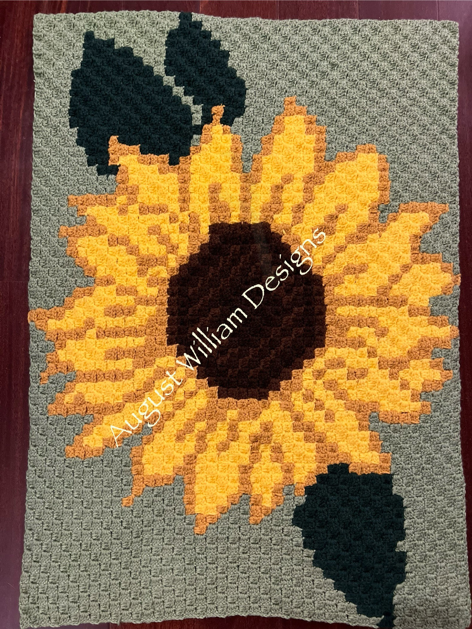 C2C Sunflower Baby Blanket Pattern - Etsy