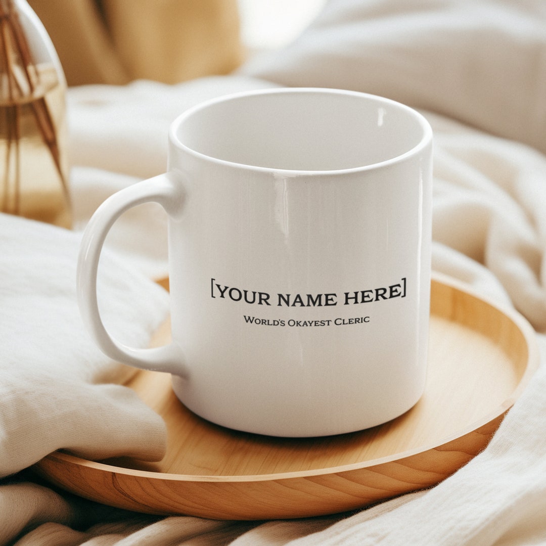 CUSTOM Mug Cleric Fantasy Mug Dnd Mug Gift Cleric Dnd Gift for RPG ...