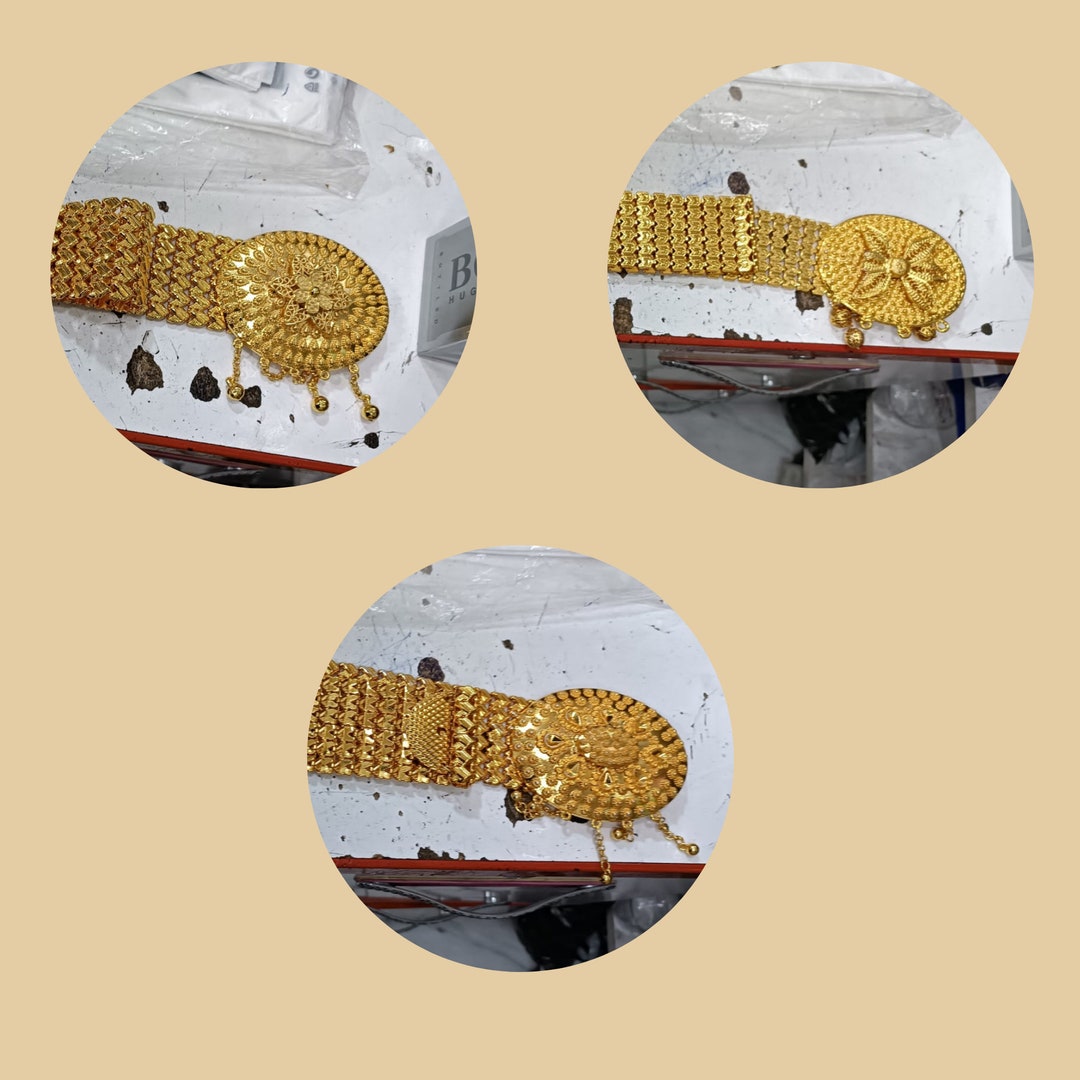 Kurdish Ethnic Gold Color Belt 3 Pieces - Etsy