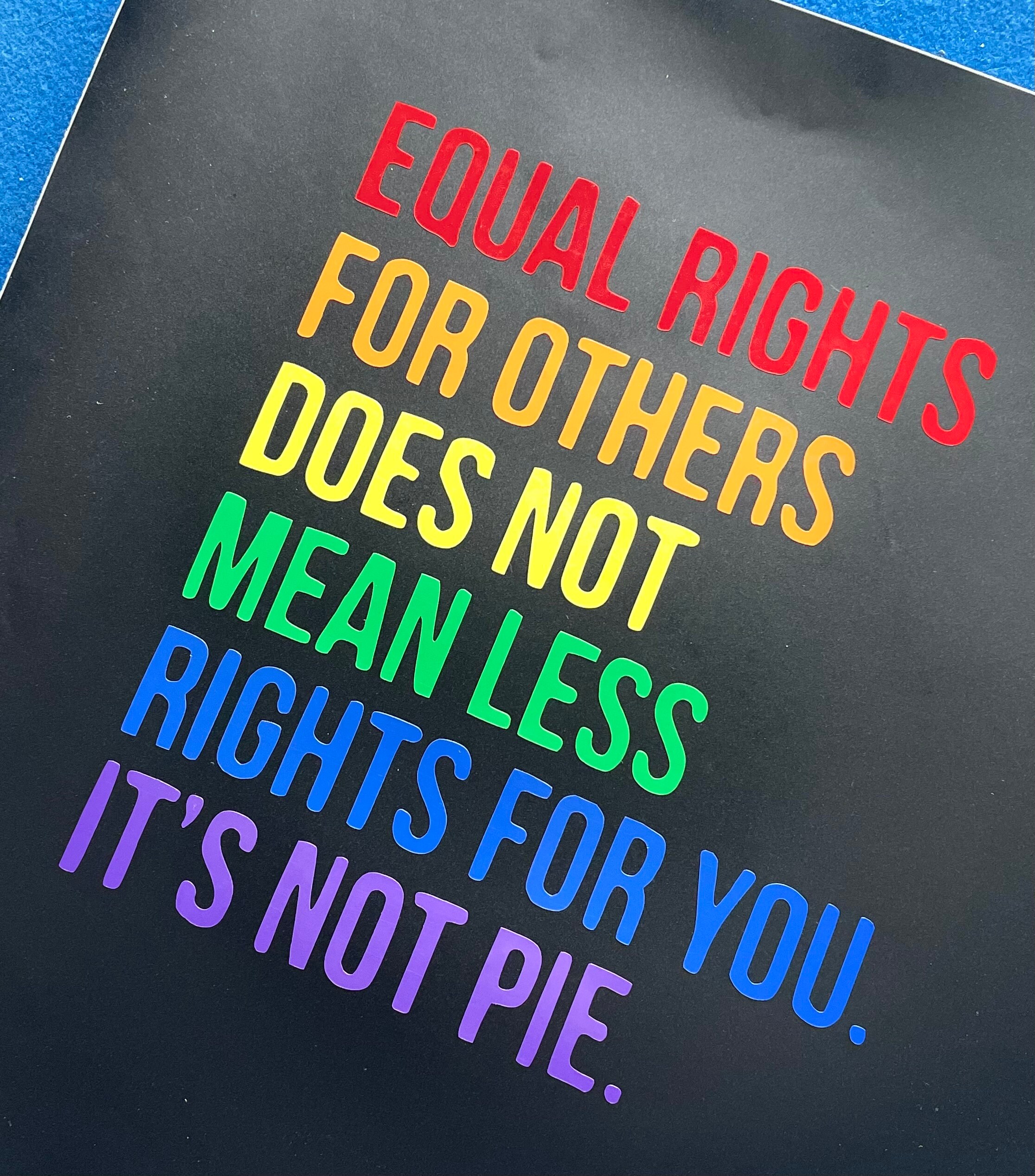 Equal Rights Vinyl Decal - Etsy