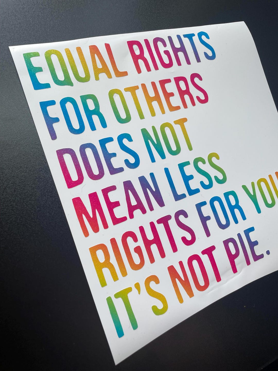 Equal Rights Vinyl Decal - Etsy