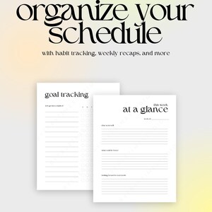2025 Weekly Daily Planner Habit Tracker Printable Downloadable Template ...