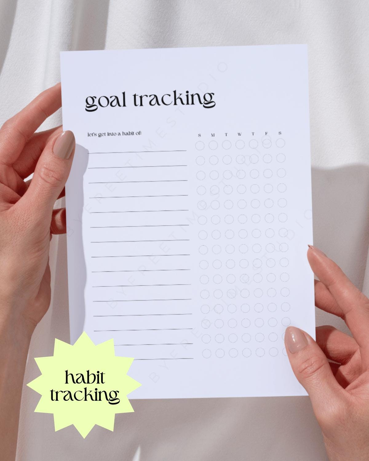 2025 Weekly Daily Planner Habit Tracker Printable Downloadable Template ...