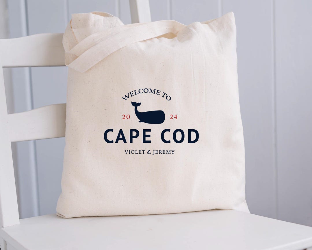 Cape Cod Customizable Bachelorette Party Tote Bag, Cape Code Wedding ...