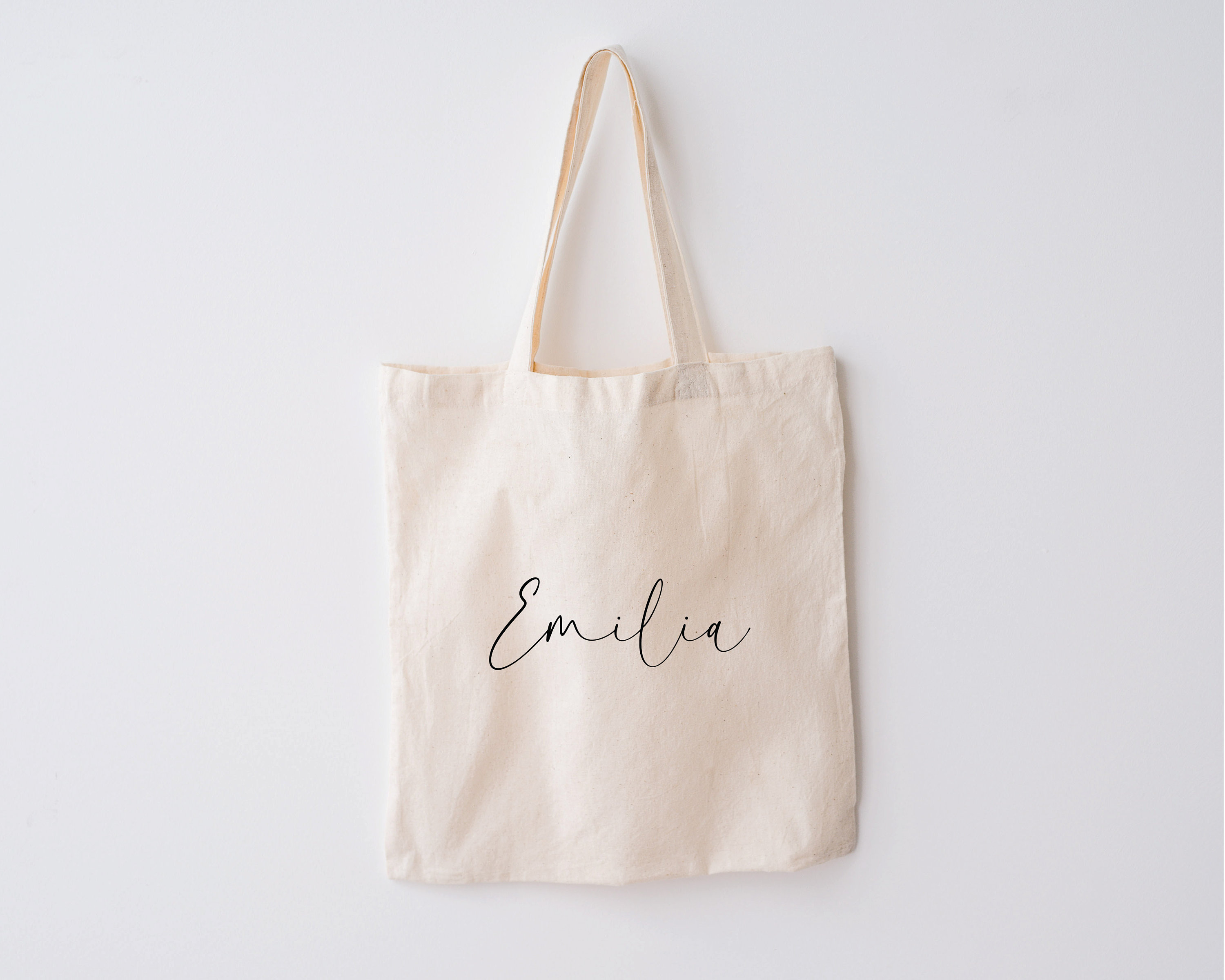 Customizable Name Tote Bag, Personalized Canvas Tote - Etsy