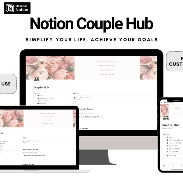 Notion Template - Etsy