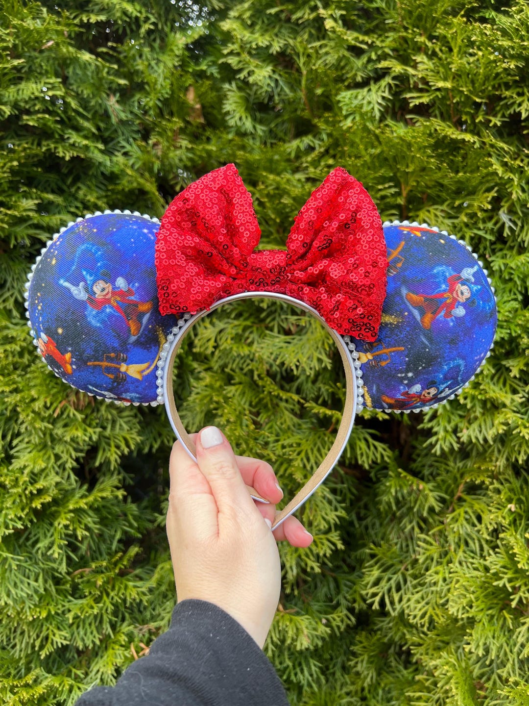 Disney Inspired Sorcerer Mickey Custom Fabric Mouse Ears - Etsy