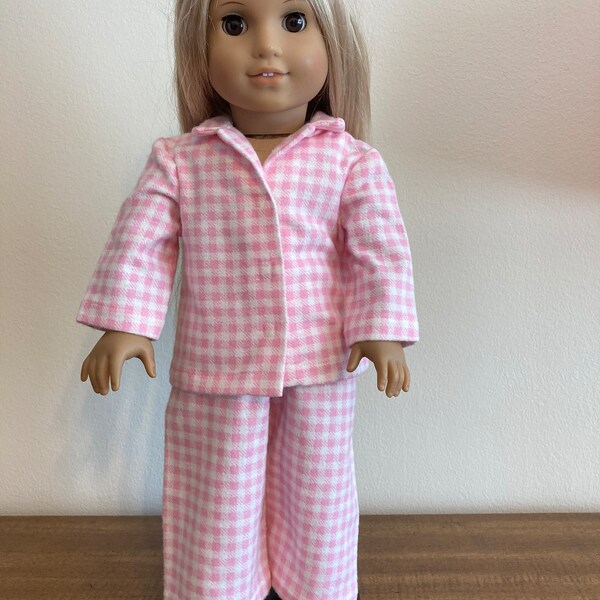 Pink Gingham Pajamas - Etsy