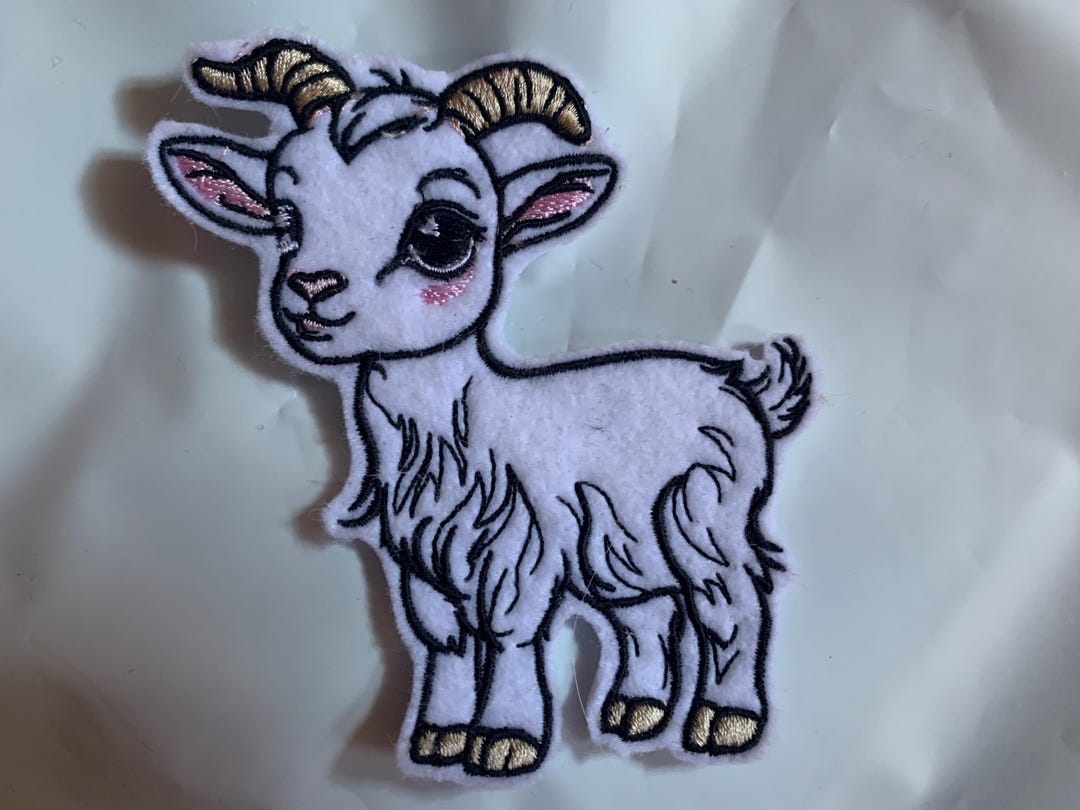 Goat Patch Farm Animal Homestead Iron on Patch Cute Kids Patch - Etsy